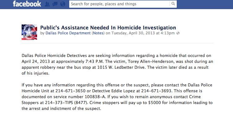 Dallas Police are super social-media savvy - Lake Highlands Dallas Police are super social-media savvy - Lake Highlands