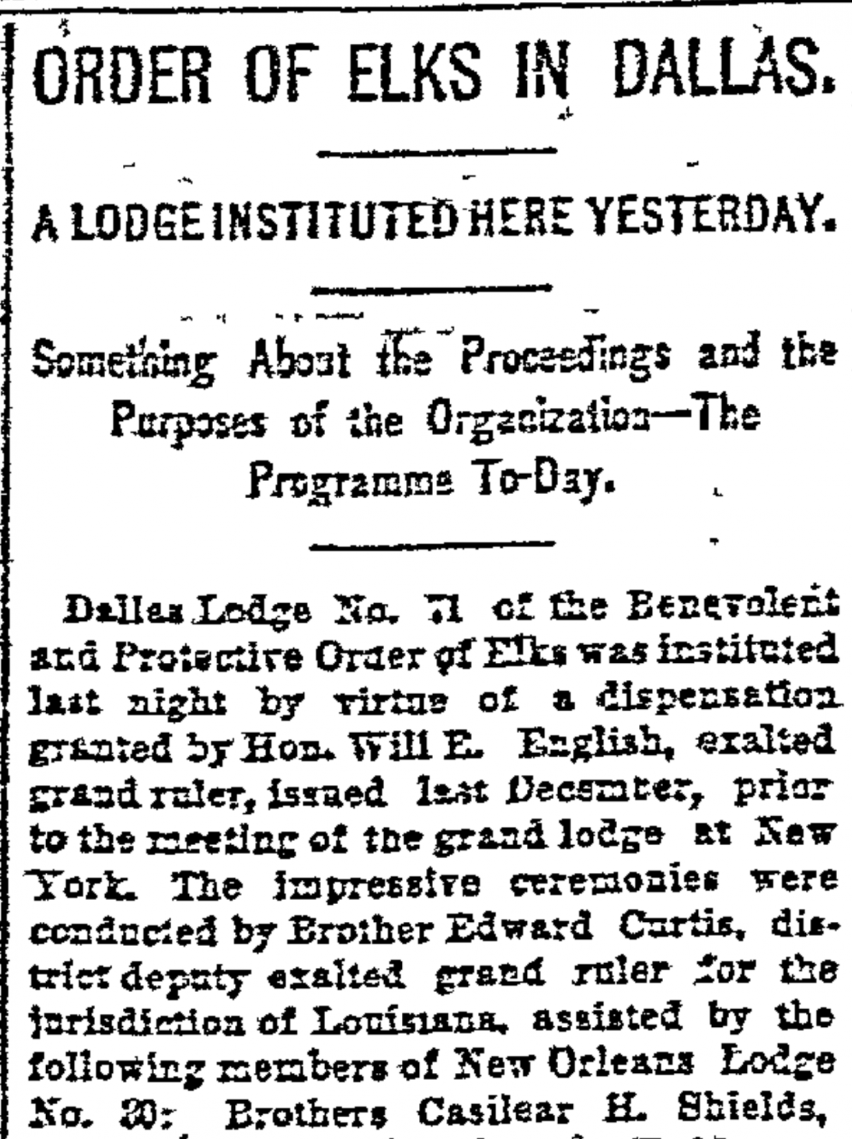 Did you know the Elks Lodge #71 was chartered 132 years ago? Here's ...